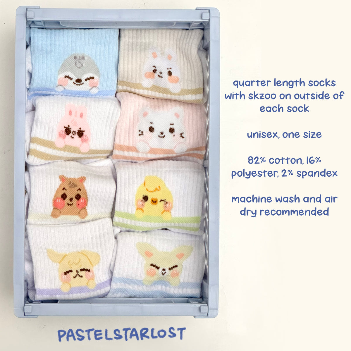 Skzoo Peek-a-Boo Socks – pastelstarlost